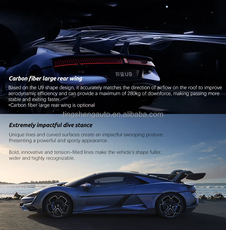 New Car Byd Yangwang U9 Electric Sport Car Adult Byd U9 Ev New Energy ...