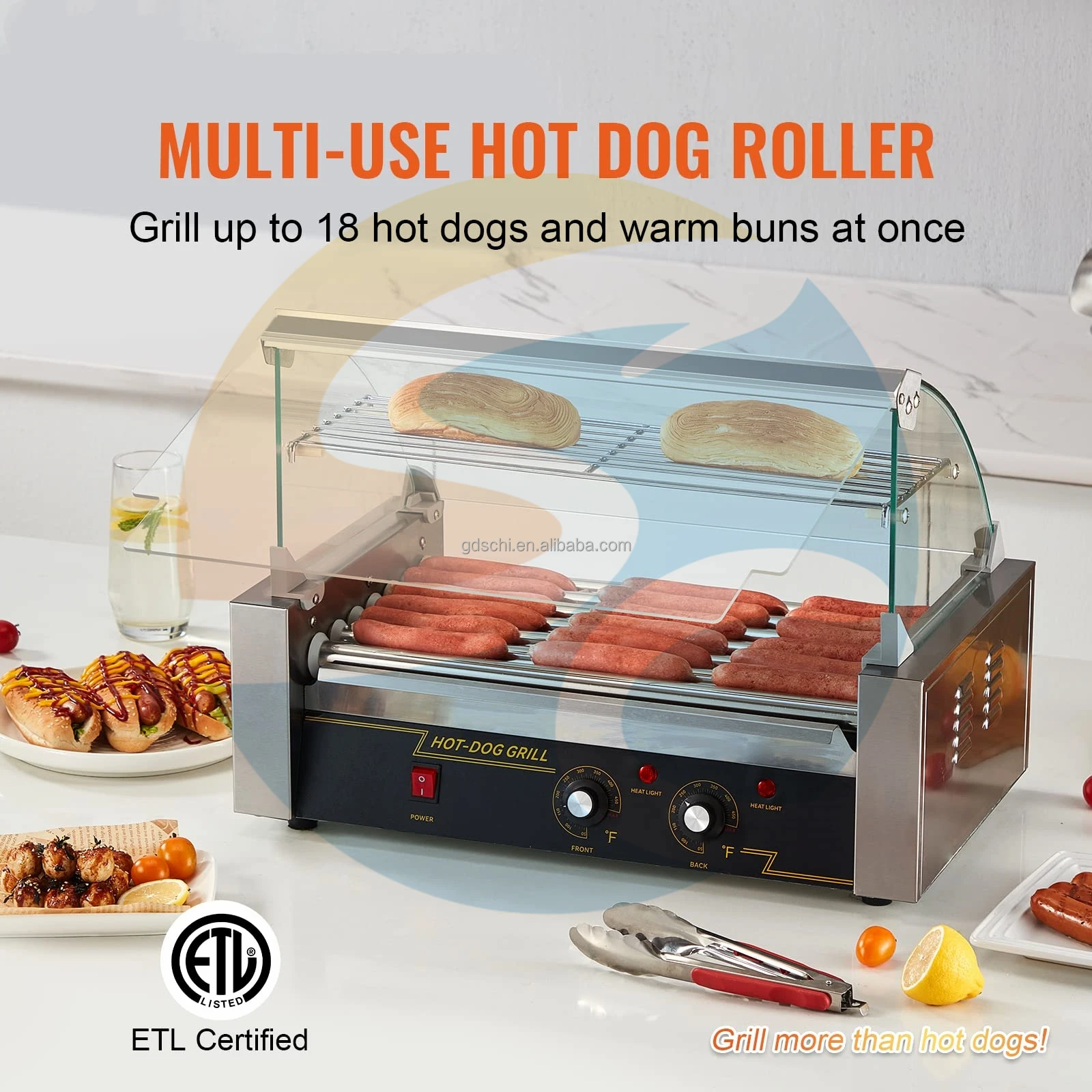High Quality Kitchen Equipment - 7 Roll Hot Dog Roller Grill Machine