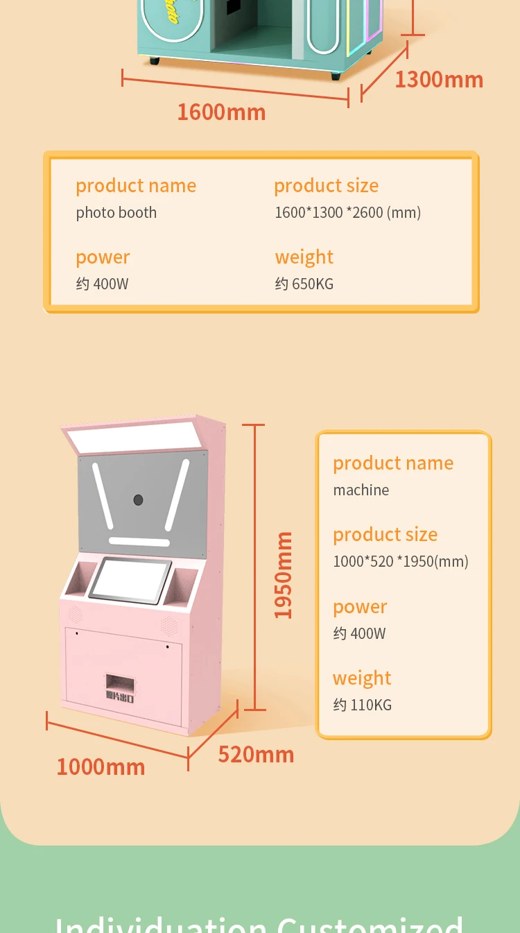 Hot Sale New Portable Selfie 360 Spinner Degree Platform Business Photo Booth Camera Vending ...