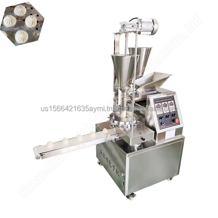 Pao Machine Semi Auto Two Hopper Momo Making Machines Automatic Baozi ...