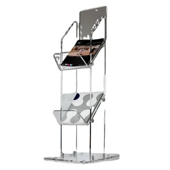 Acrylic Brochure Holder Clear Magazine Rack Plastic Magazine Display ...
