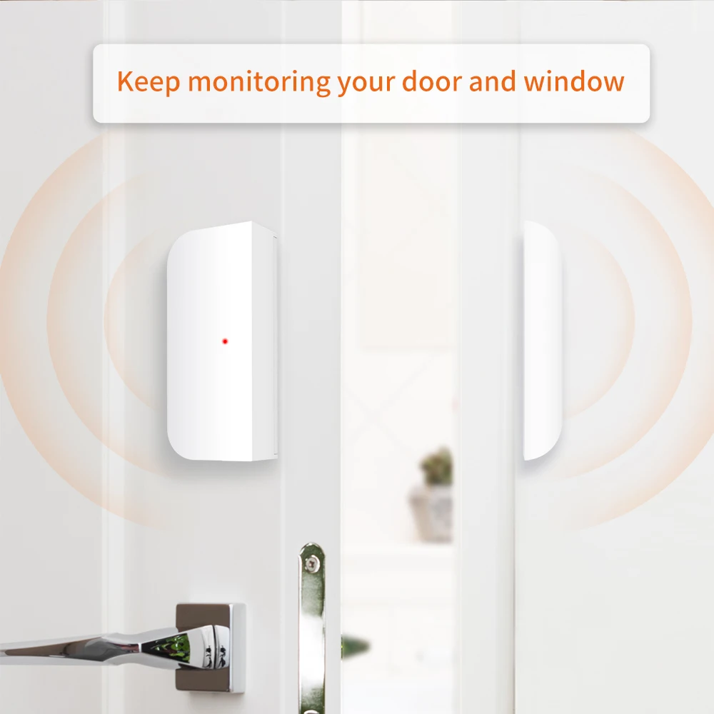 Smart Wifi Door Sensor Magnetic Detector Door Open / Closed Detectors ...
