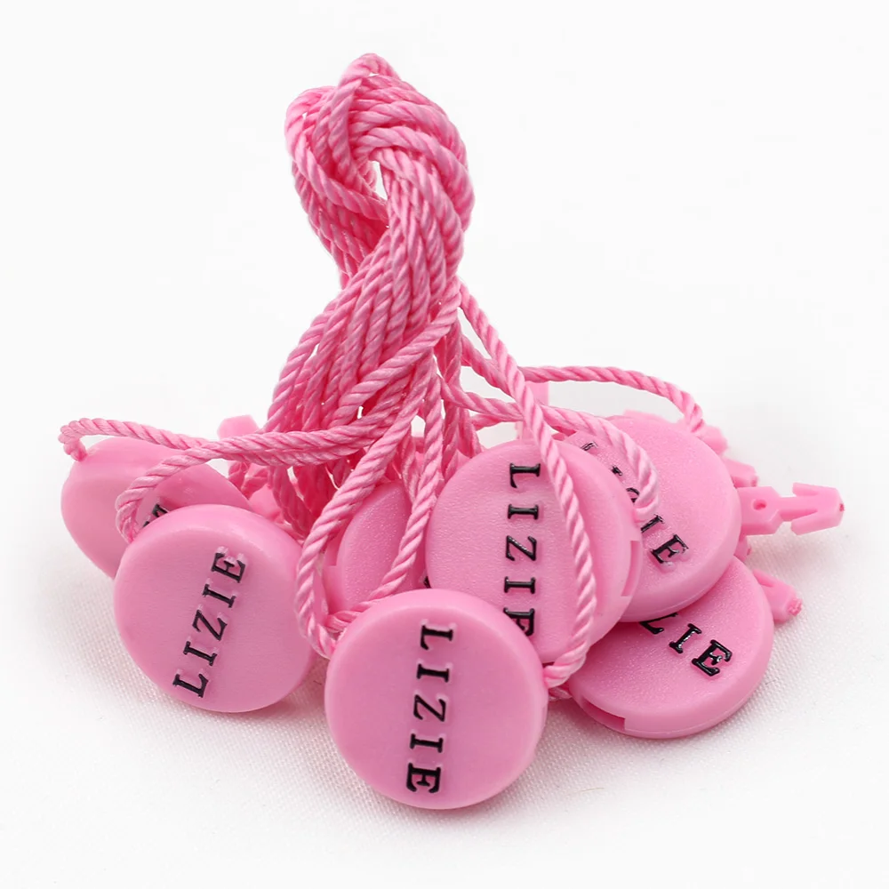 Custom 3D Embossed Logo Sneaker Lockable Rope Round Plastic Seal ...