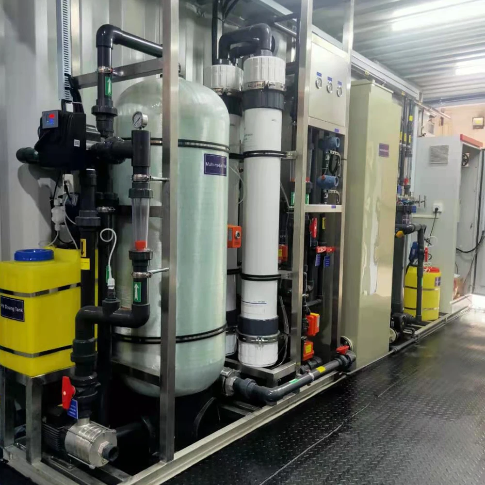 Container Moveable Salt Water Purification Machine - 3000l/hour