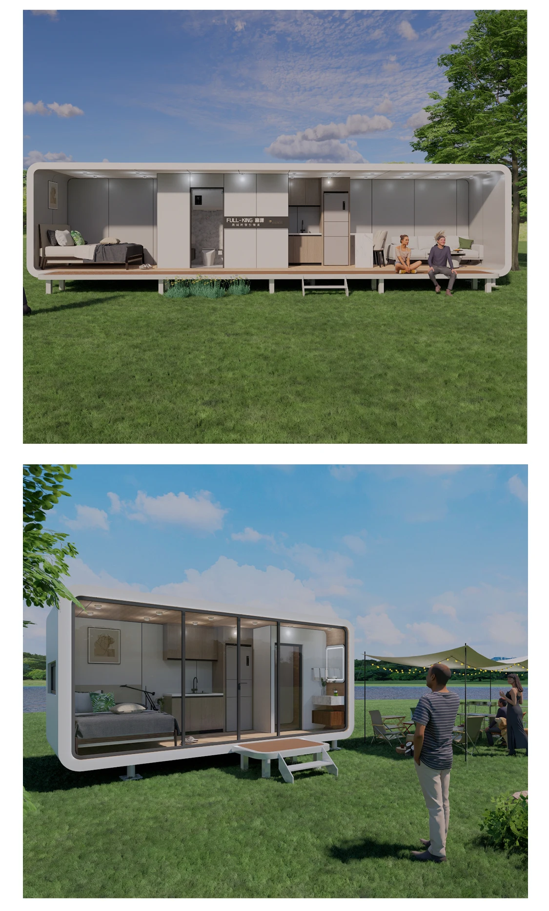 Luxury Apple House Prefabricated Houses - Durable & Stylish