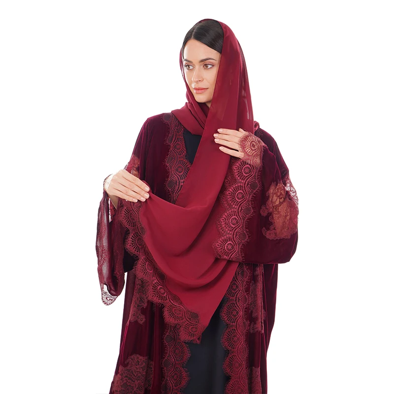 2026 New Dubai Velvet Abaya Design Wholesale Islamic Clothing Hijab ...