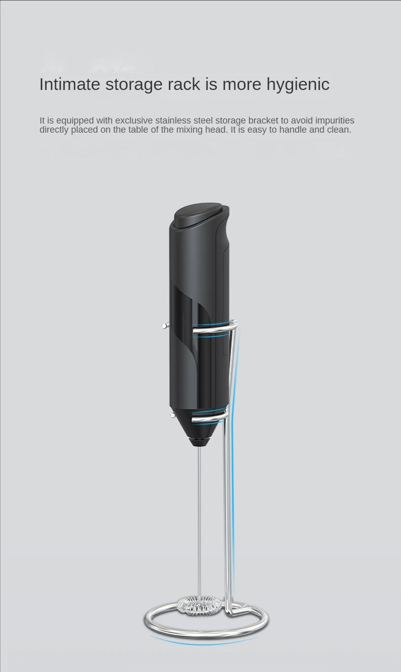 Wholesale One-touch Handheld Rechargeable Electric Milk Frother For ...