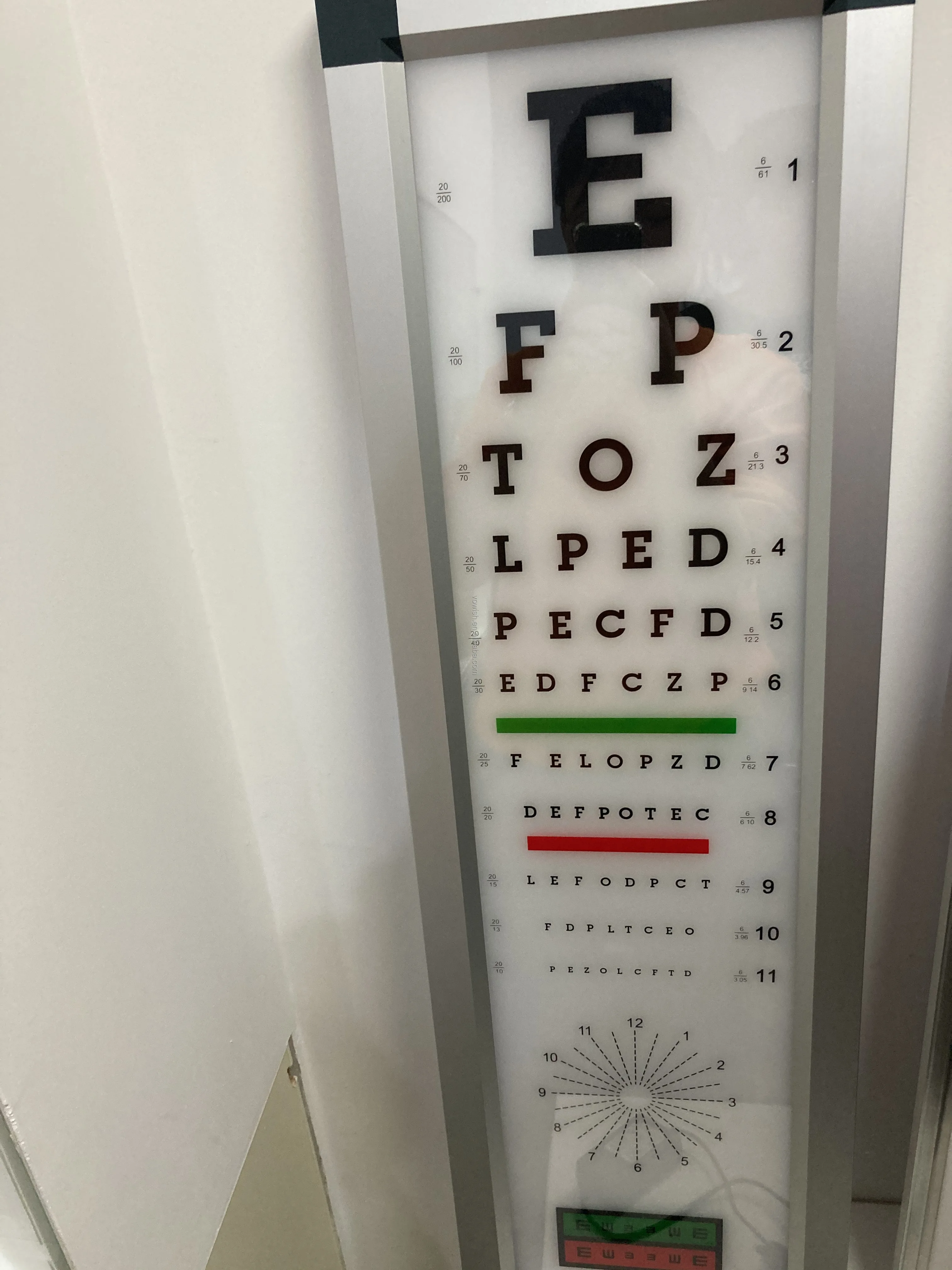 Vc-011 Snellen Chart Optometry Equipment Light Box Visual Acuity Chart ...