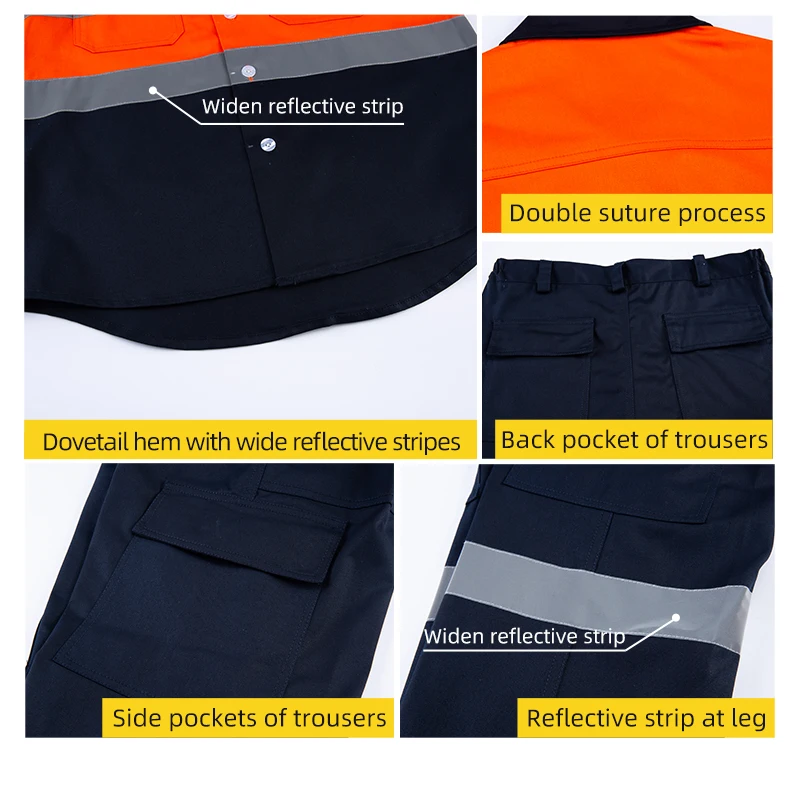 Construction High Hi Vis Workwear Work Clothes Wear Jacket Uniform ...