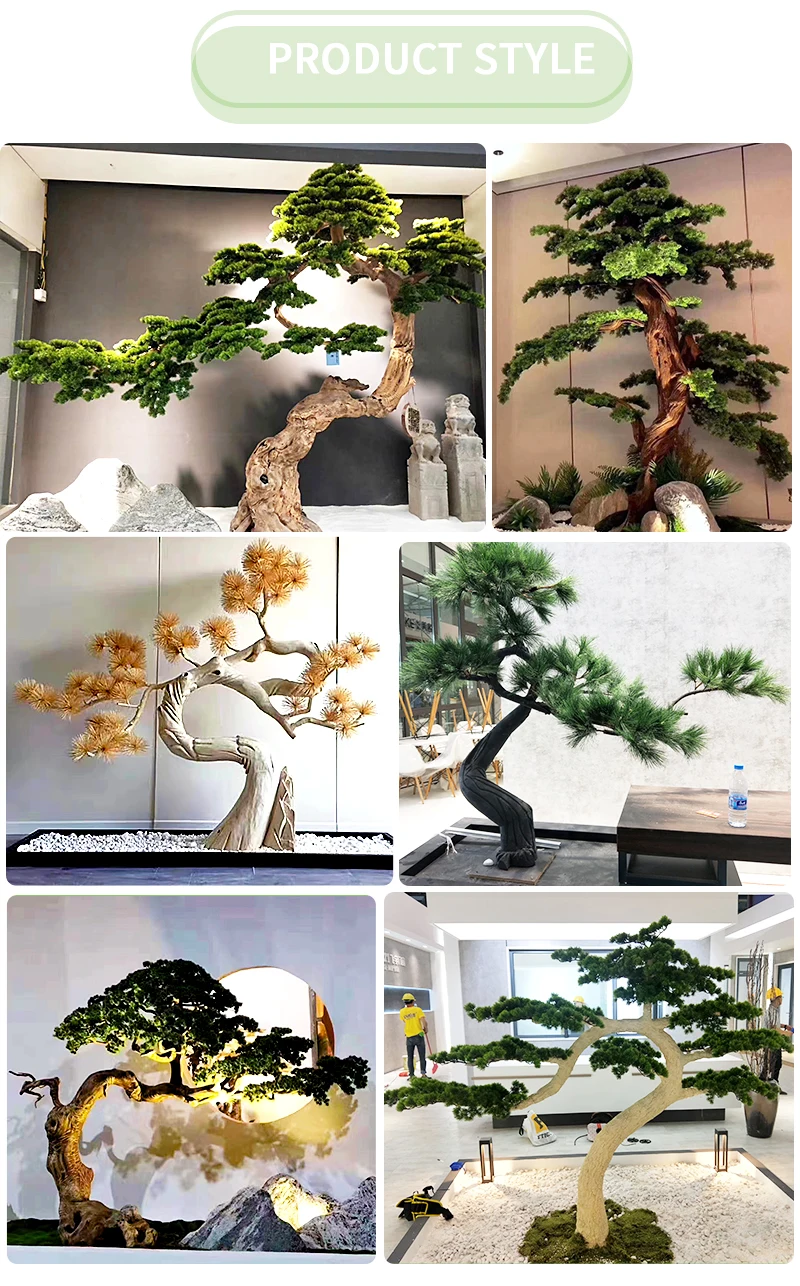 Highly Simulation Artificial Cedar Pine Trees for Landscaping