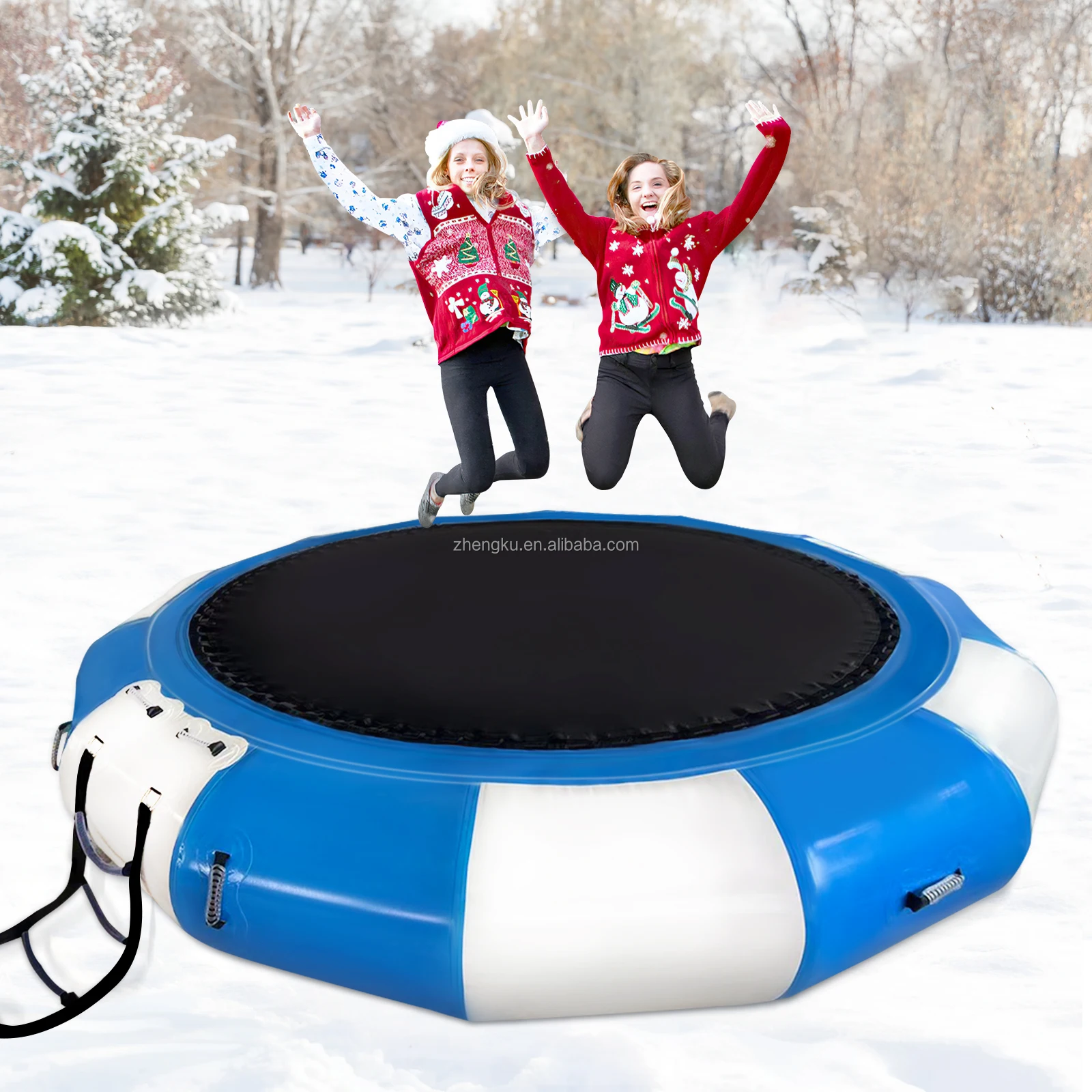 6.5ft & 10ft Inflatable Water Trampolines for Summer Fun