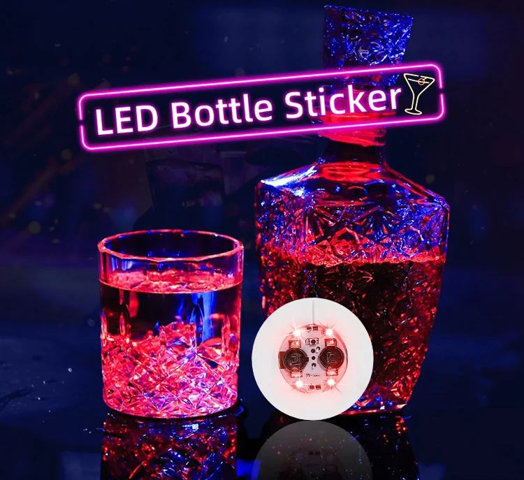 LED Bottle Stickers - Fun Party Accessories for All Occasions