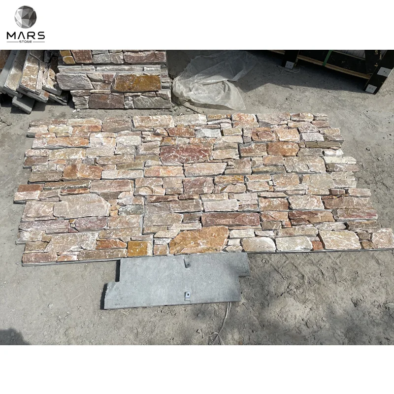 Rusty Quartzite Stone Veneer Wall Cladding - Marsstone