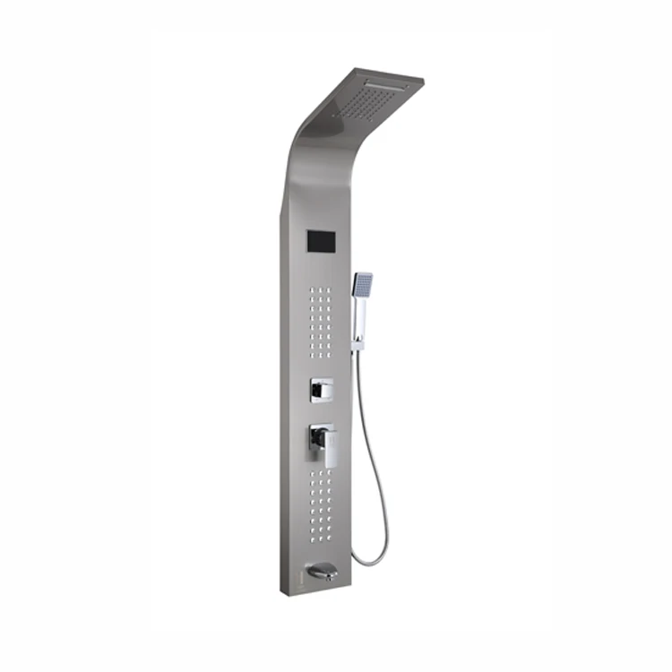Wall Mounted Smart Shower Panel - Stainless Steel Rain Shower