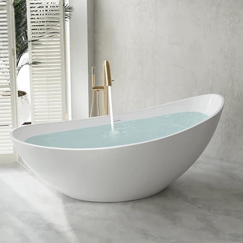 Moon Shaped Bath Tub Freestanding Whirlpools Bathroom Acrylic Free ...