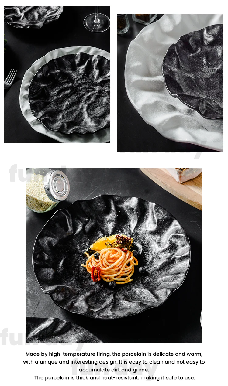 Japanese Rock Shape Irregular Plates Special Shaped Steak Plate Salad ...