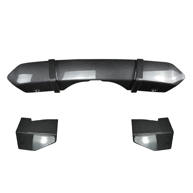 Car Rear Bumper Split Lip Body Kit Spoiler Diffuser Rear Lip And Wrap ...
