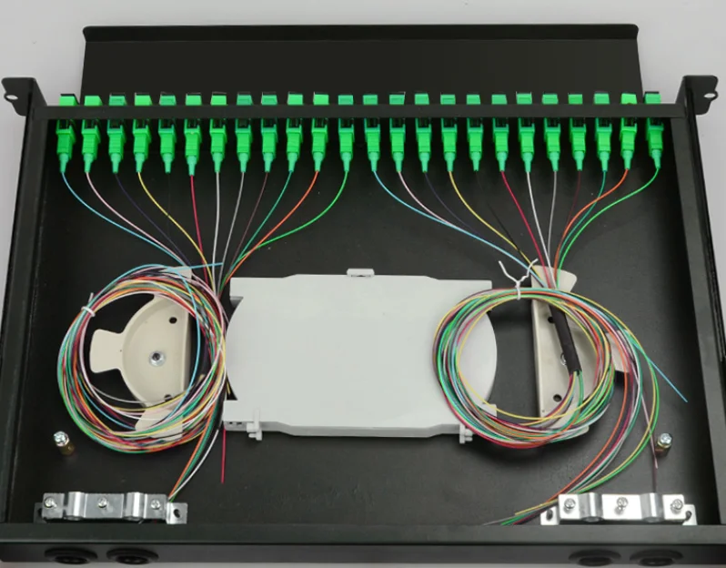 96 Core Capacity ODF Rack Mount Fiber Optic Patch Panel for FTTH FTTX ...