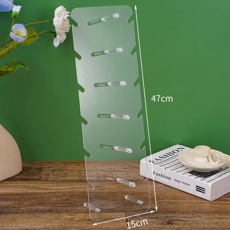 Wooden Jewelry Display Transparent Multilayer Display Stand Rack ...