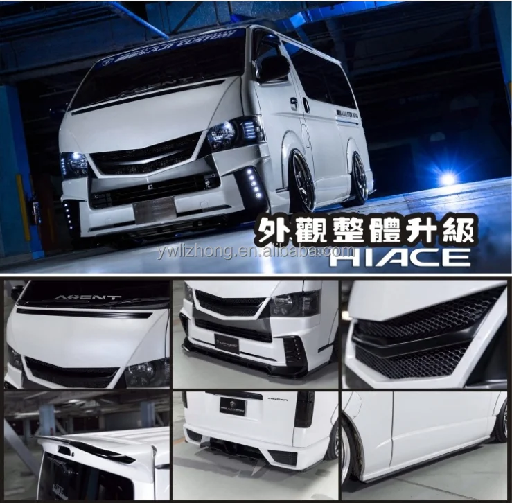 Hiace 200 body kit SAD II body kit适用于hiace 2014-2018窄机身1695| Alibaba.com
