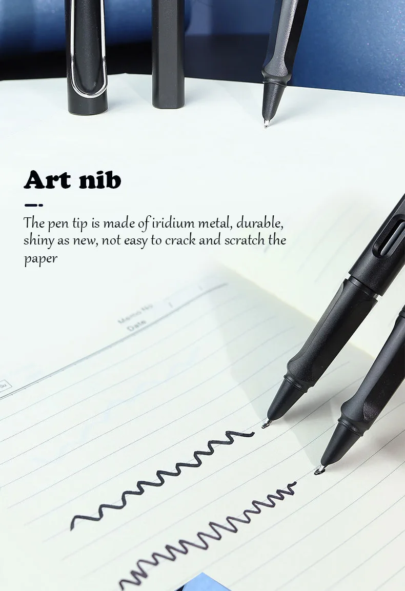 ABS Plastic Student Pen Curved Artist Sharpening Handwriting Fountain ...