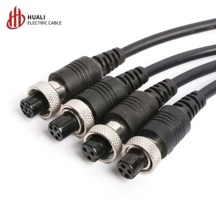 Customized Aviation Plug With Wire Connector Injection Molded Single ...