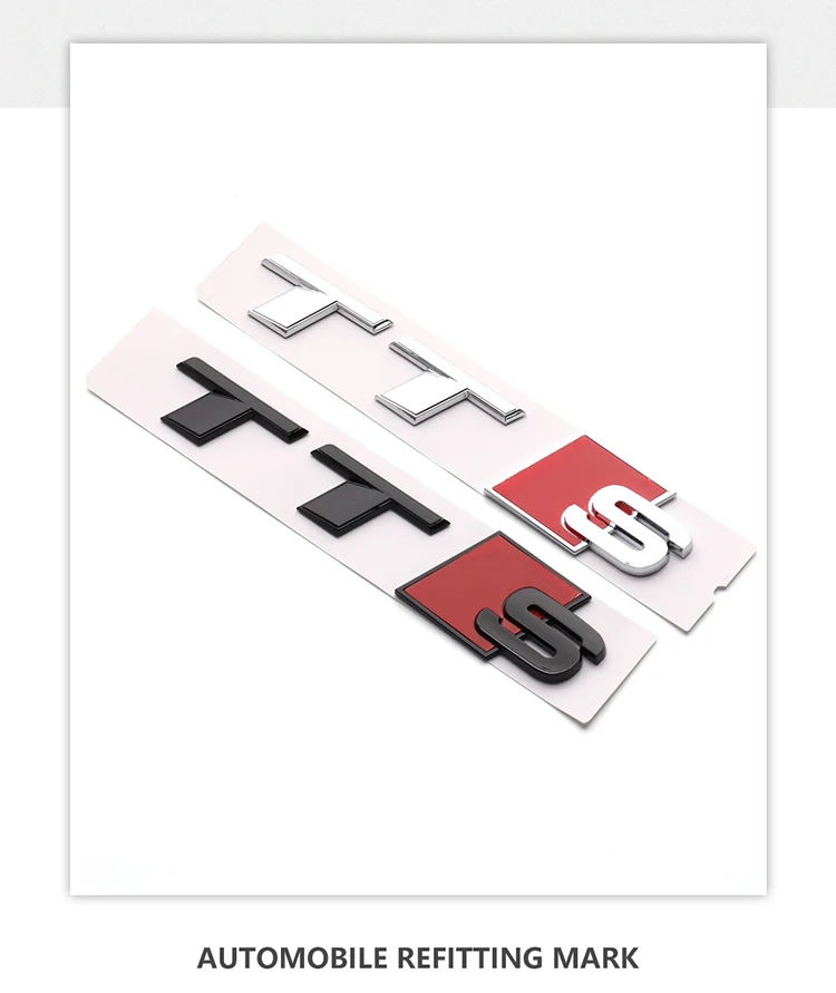 3d Plastic Abs Logo Chrome Car Badge Auto Emblem For Audi Tts Ttrs Car ...