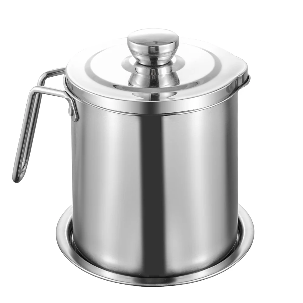 Stainless Steel Oil Strainer Pot - Efficient Kitchenware