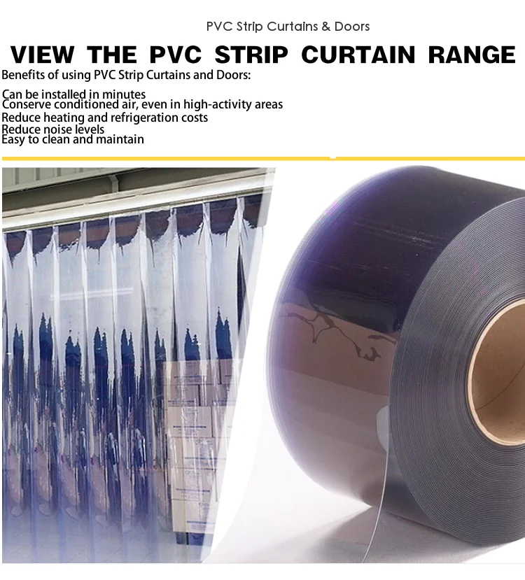 Warehouse Cold Storage Freezer PVC Soft Strip Curtains