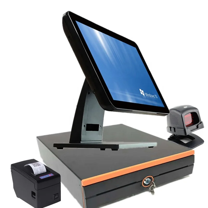 Lieks Cash Register Touch Screen Monitor 15 Inch Desktop Aio Pay ...