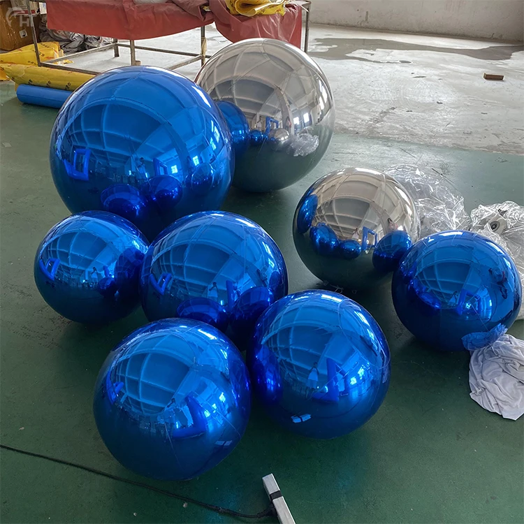 Purple Mirror Ballgiant Pvc Inflatable Ball Event Decoration Big Shiny ...