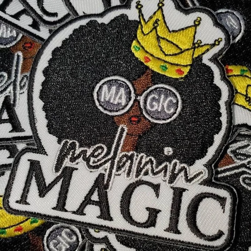 Custom Black Girl Patches - Embroidery Design Logos