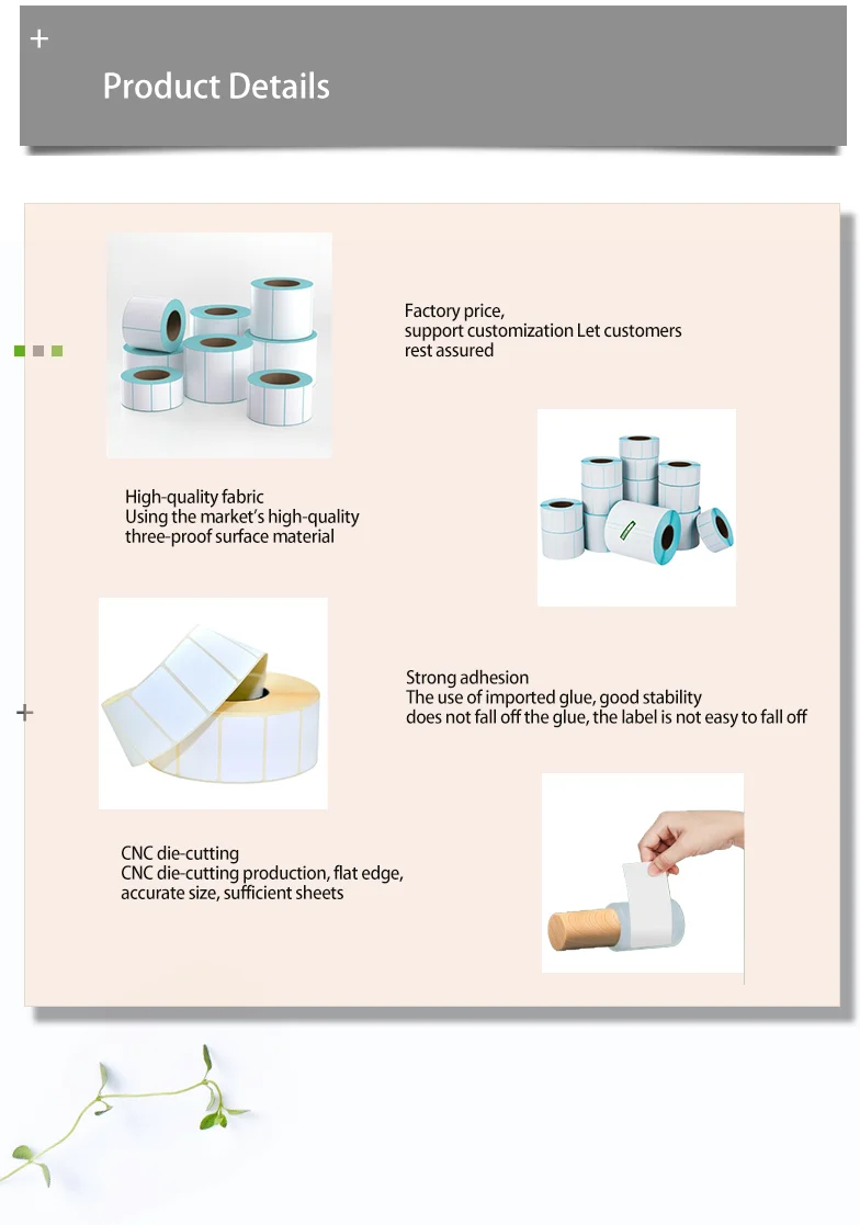 Factory Produce Suppliers White Self Adhesive A6 100x150 Thermal ...