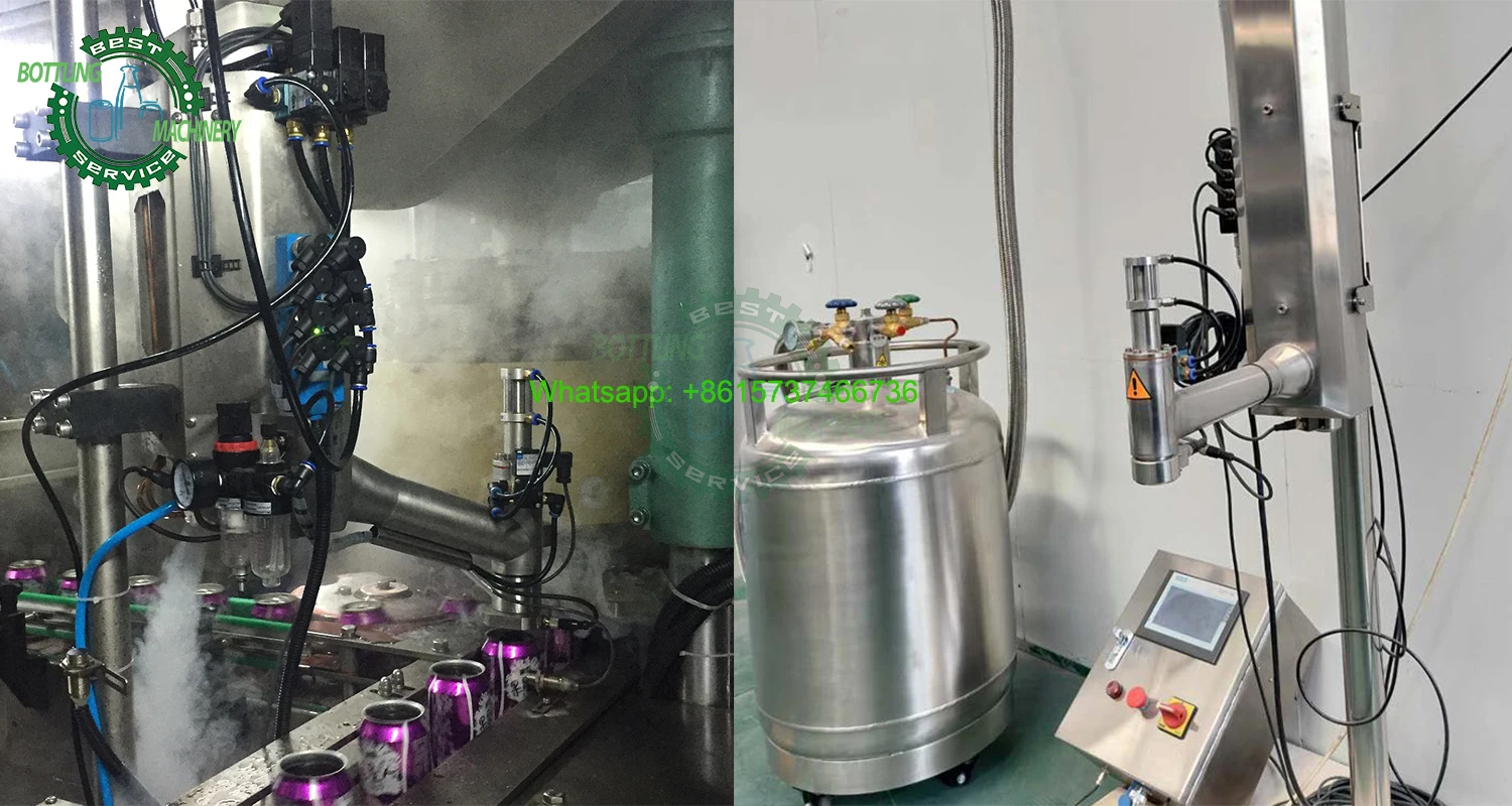 LN2 Liquid Nitrogen Dosing Machine for Non-Carbonated Beverages