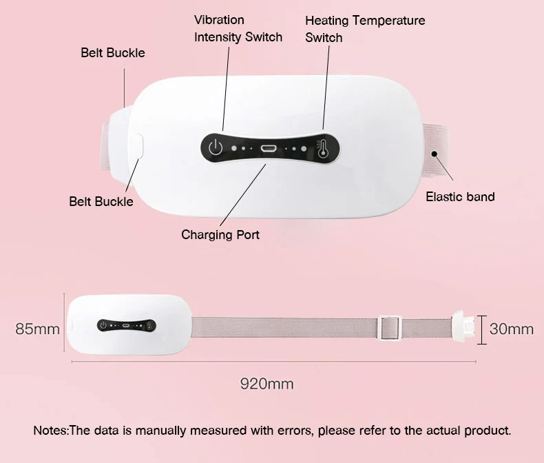 Electric Cordless Heating Belt Women Care Menstrual Cramps Heating Belt ...