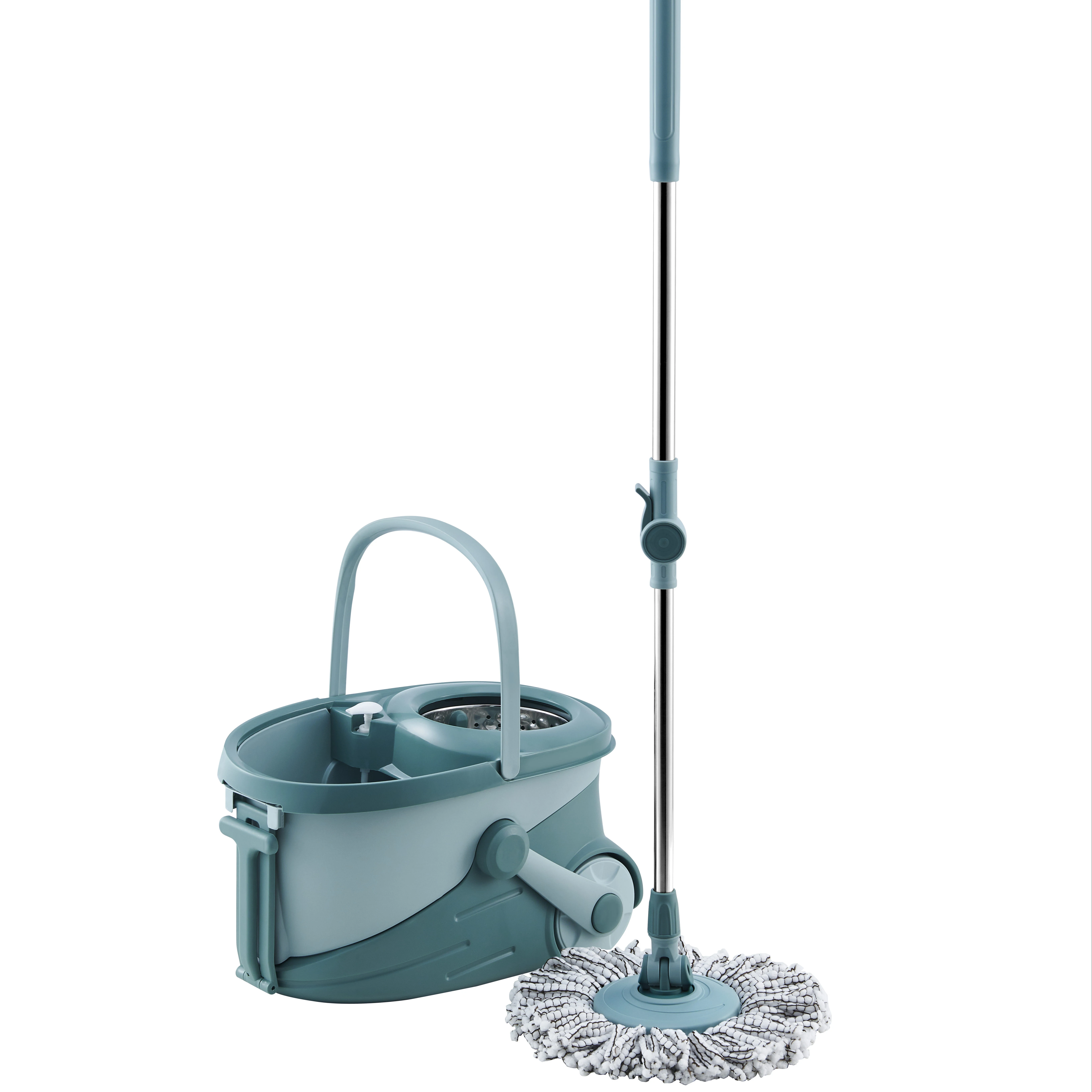new spin mop sweeper centrifugal mop bucket aluminium rotary cleaning ...