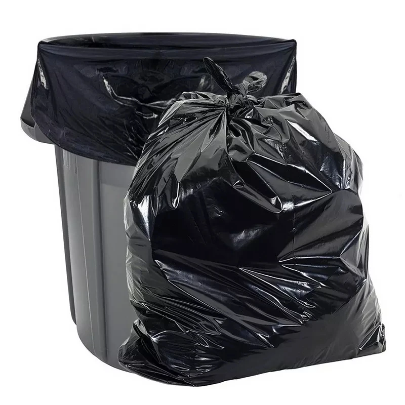 Black 3 Mil Contractor Garbage Bags Compostable Trash Bags Heavy Duty ...