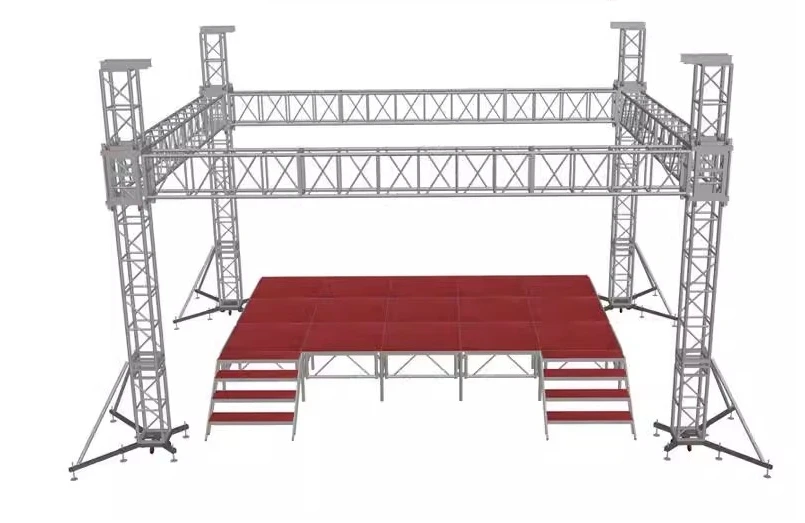 Aluminum Roof Truss System With Stage For Concert Wall Ground Stand ...