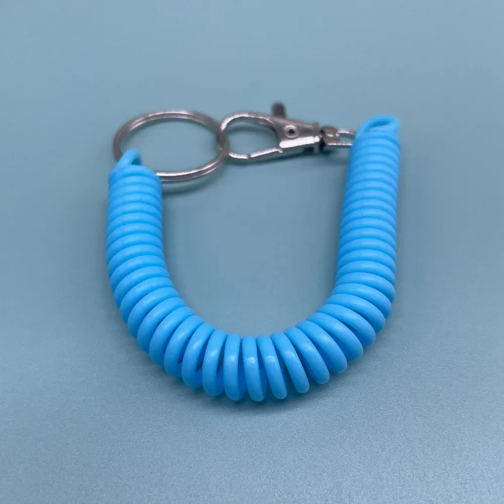 Secure Your Keys with a Spiral Retractable Spring Coil