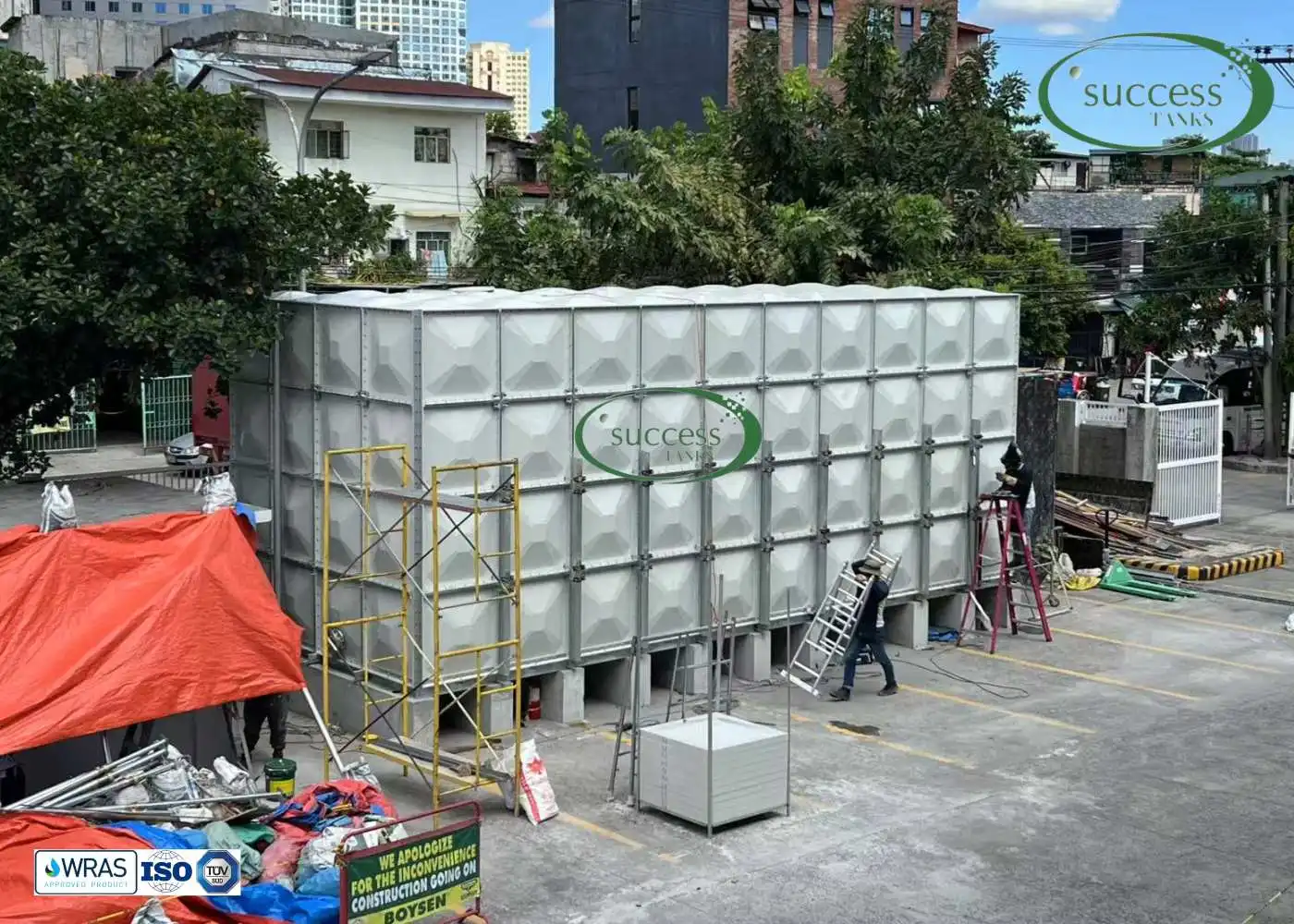 GRP FRP Plastic Fiber Modular Panel Water Tank| Alibaba.com