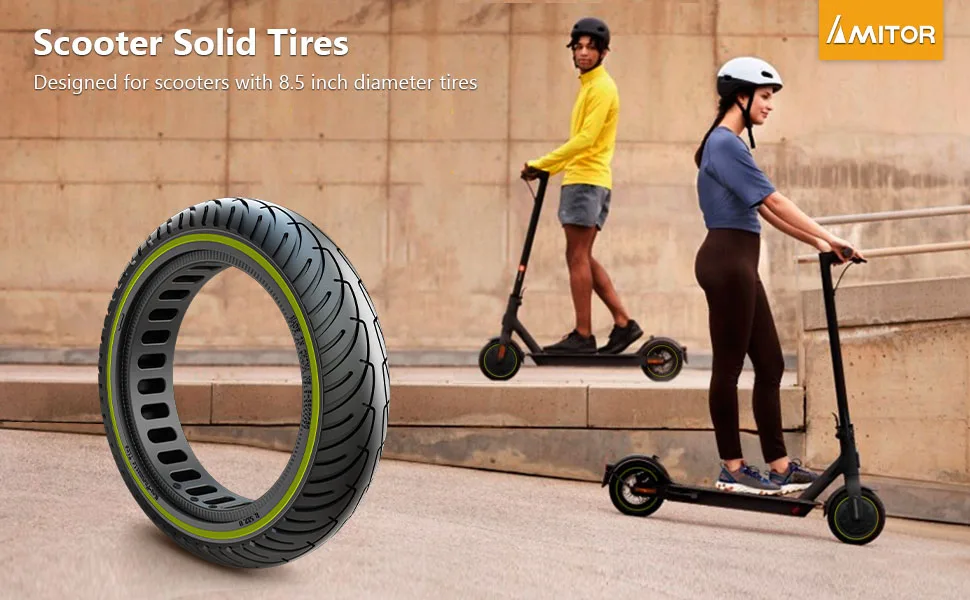 Elastic Solid Tires for Electric Scooters - Safe & Durable