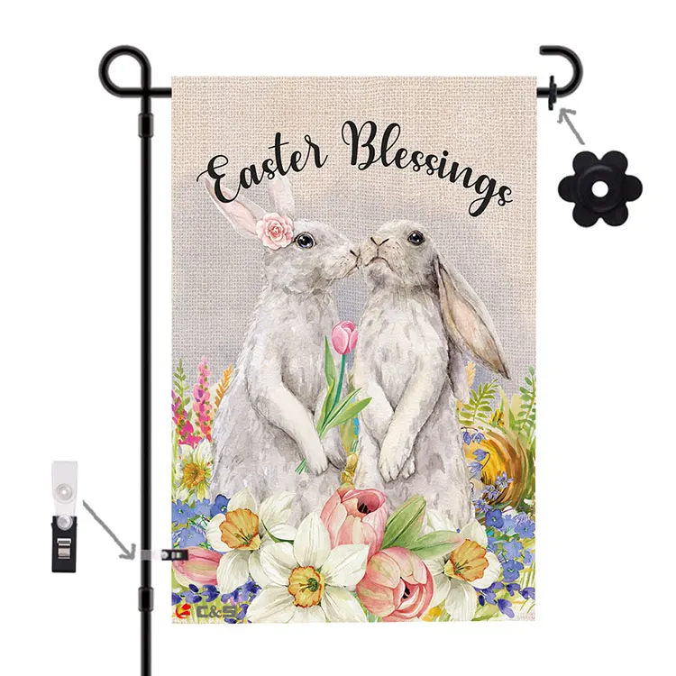 Sublimation Printing Garden Flag Easter Day Garden Flag Wholesale ...
