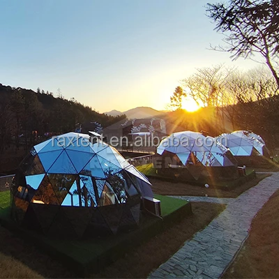 Modern Geodesic Mirror Glass Dome Tent Igloo Theme Camping Hotel with ...