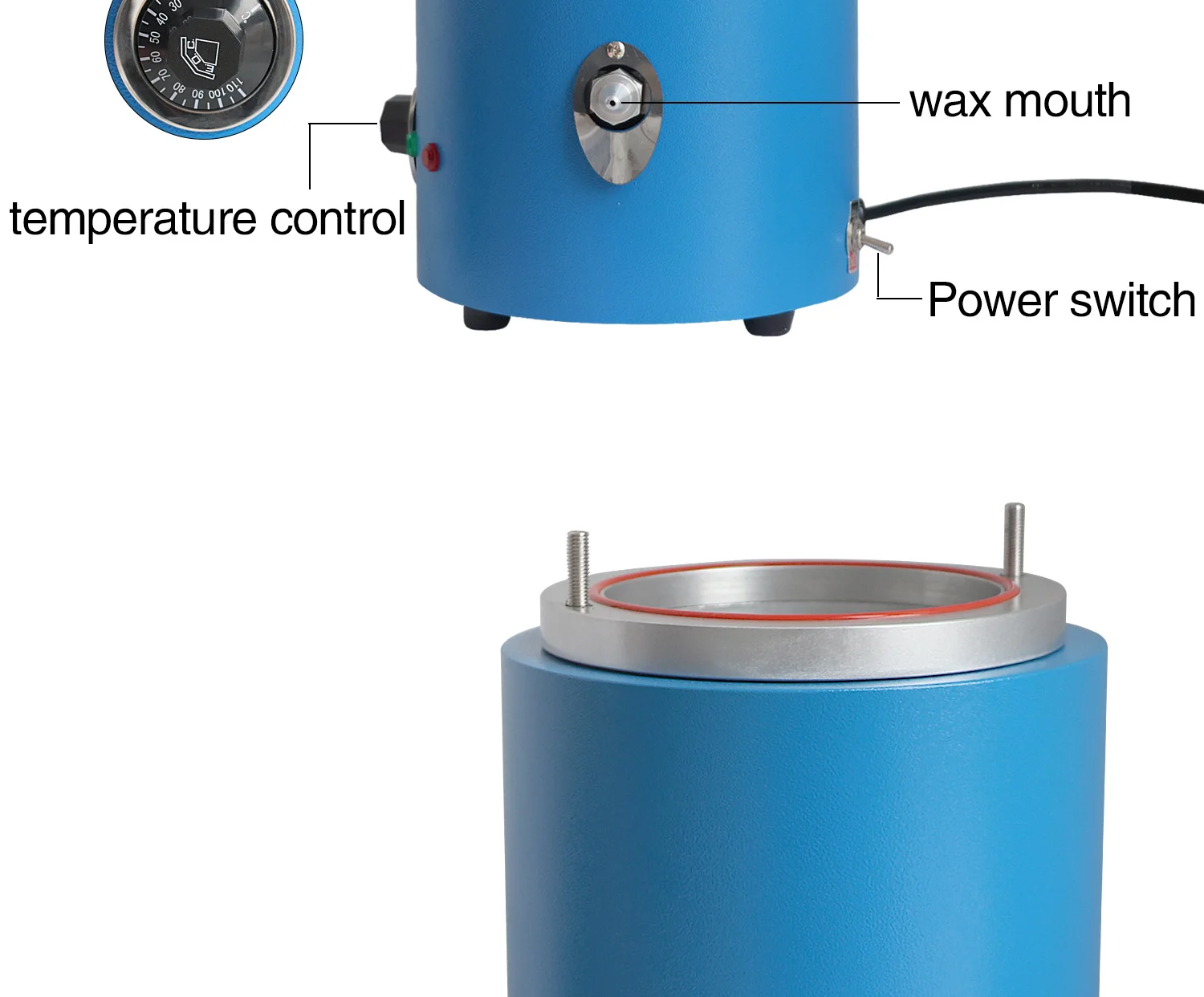 Wax Injector 2.5L Machine 500W Wax Casting Machine with Double Nozzle ...