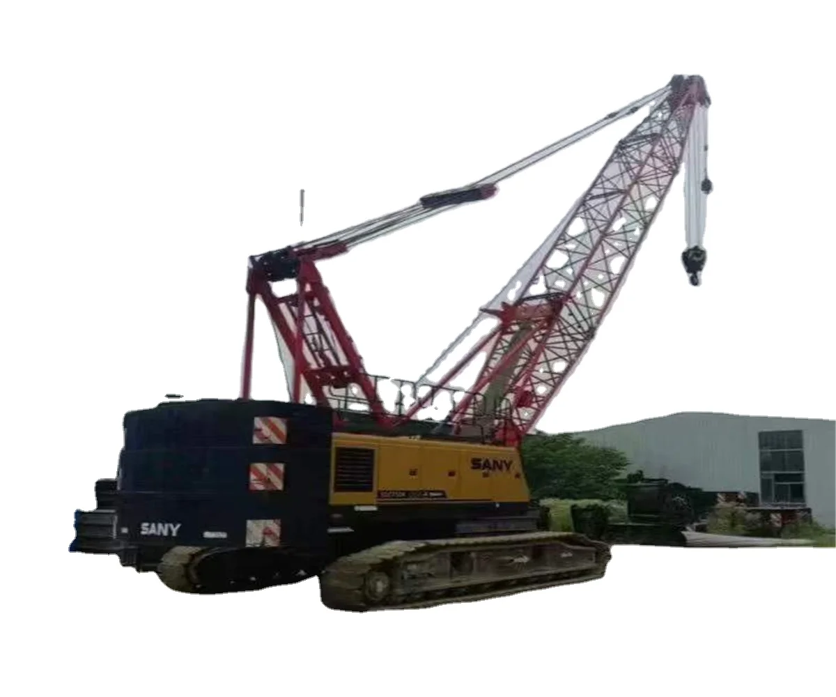 Sany scc750a-5 crane with isuzu engine used sany 75t crawler crane ...
