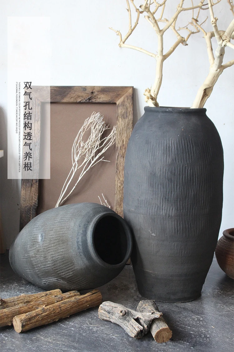 Antique Terracotta Traditional Chinese Unique Textured Ceramic Rustic ...