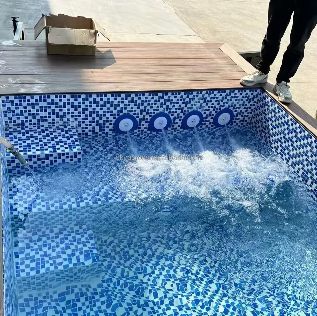 Custom Outdoor Fiberglass Pool - 30ft Shipping Container