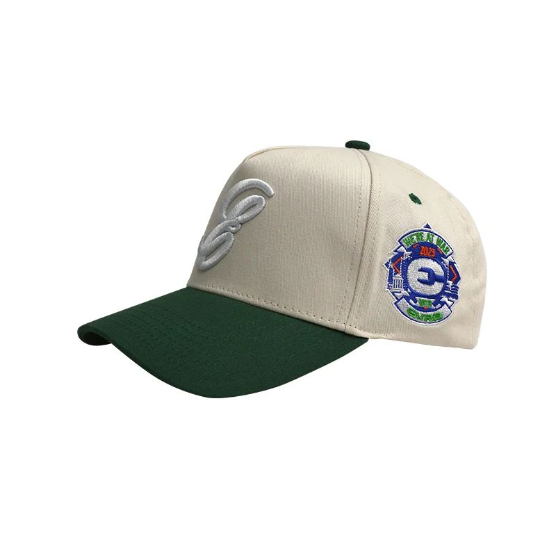 HBA54 High Quality Black Fitted Hats with Custom 3D Embroidery