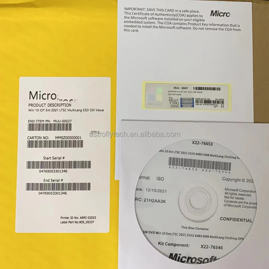 Oem Win 11 Enterprise 2021 2019 2016 Itsc 100% Online Activation Win 10 ...