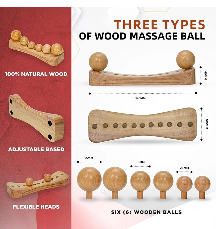 Wooden Neck Relaxation Tool Lumbar Acupoint Massager Lymphatic ...